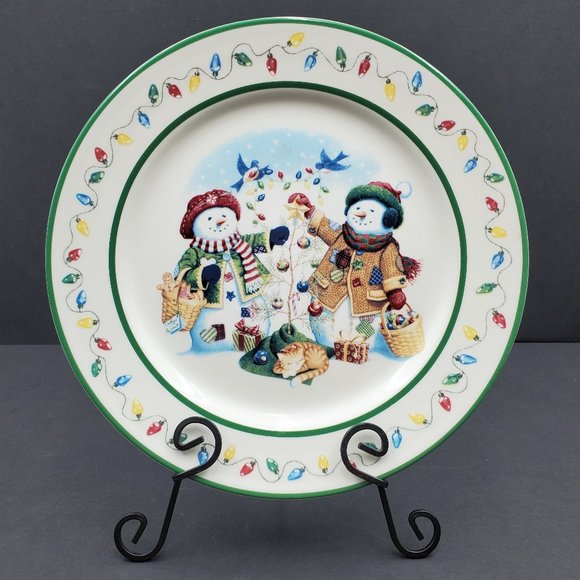 Longaberger | Dining | Longaberger Pottery Snow Friends Flurry Snowball ...